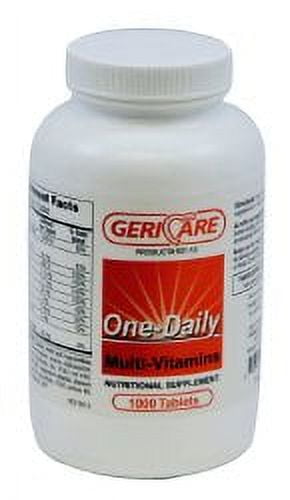 Geri-Care Multivitamin Supplement Tablet 1000 per Bottle, 501-10-GCP ...