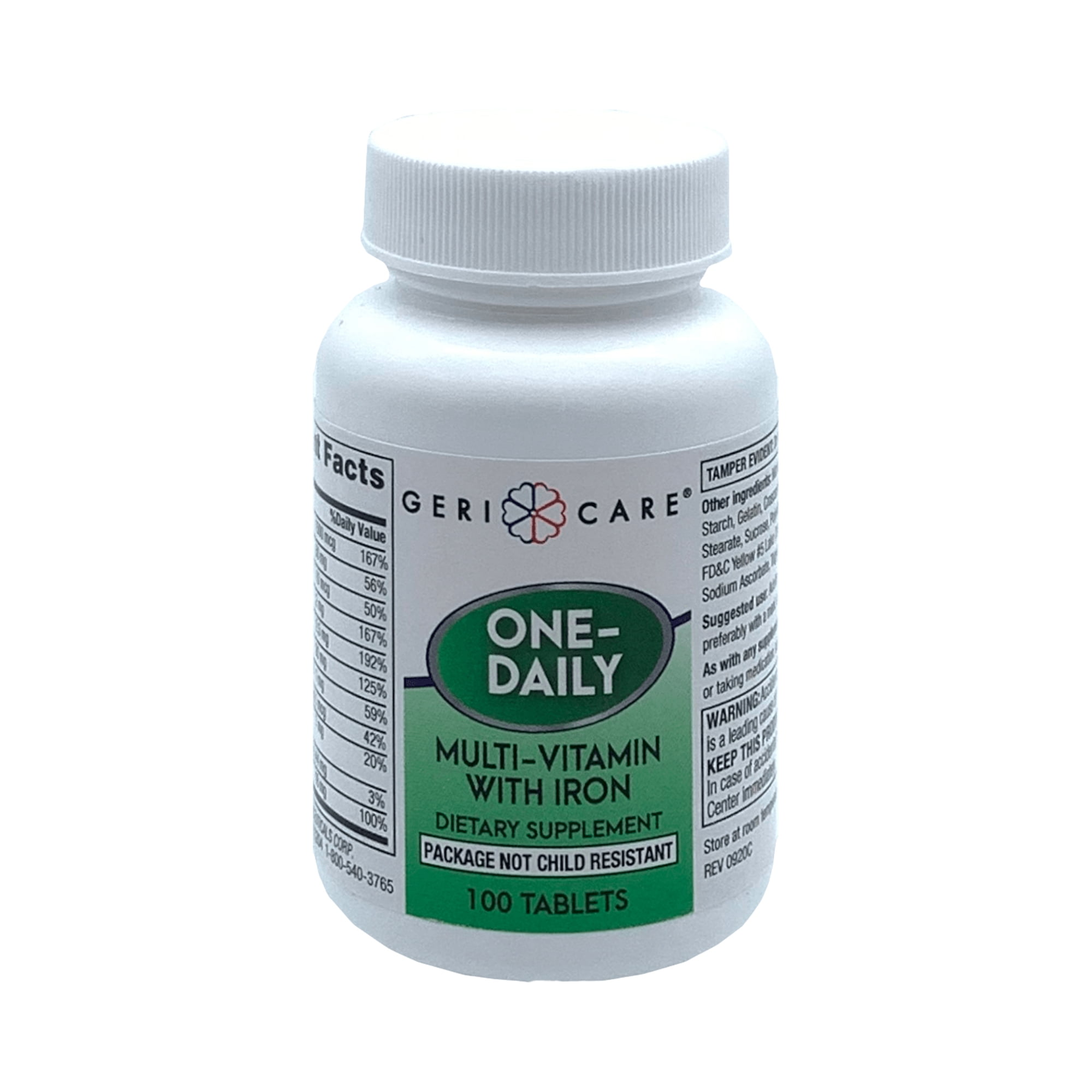 Geri-Care Multivitamin Tablet Various Strengths 521-01-GCP 1 Bottle ...