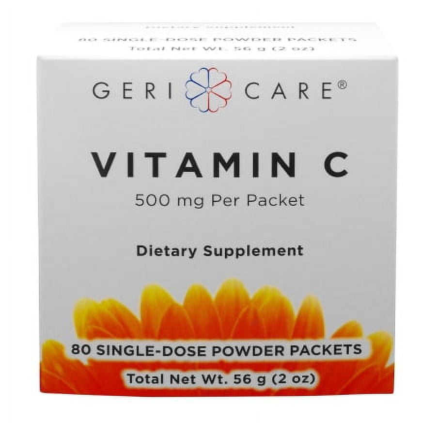 Geri-Care Vitamin C, 500 mg Strength, 80 Single Dose Powder Packets per ...
