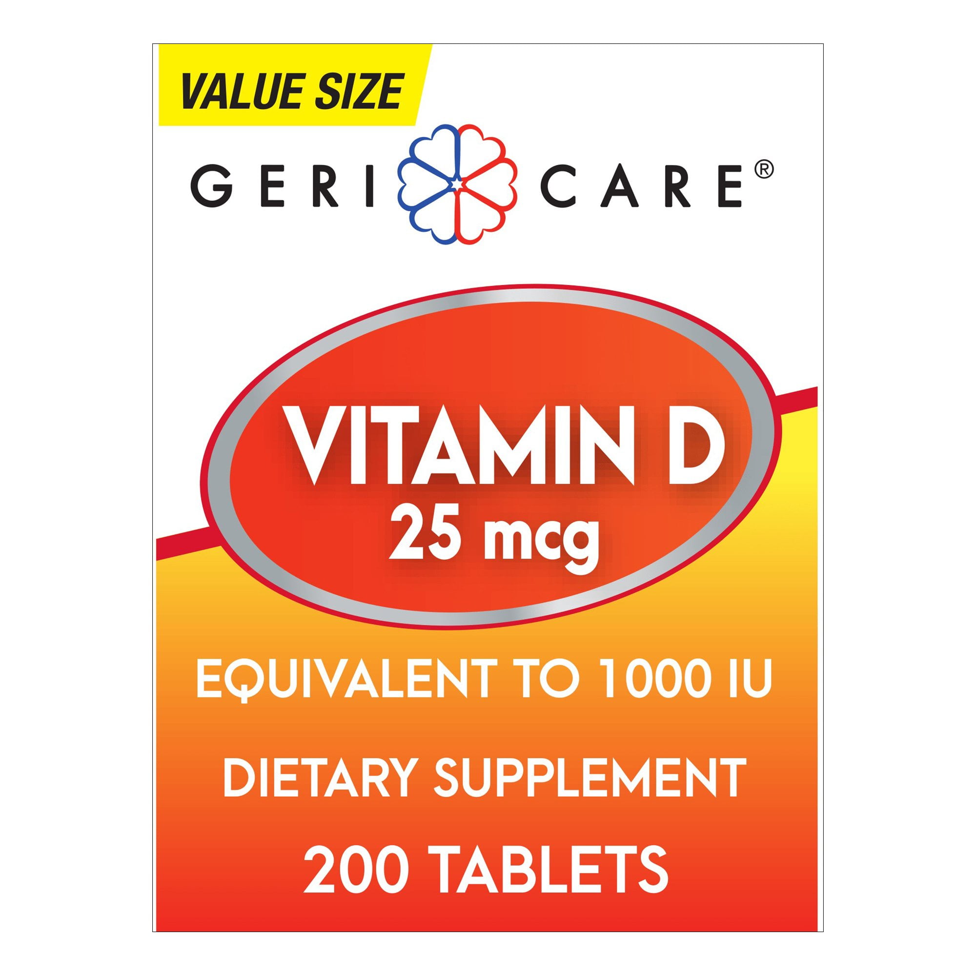 Geri-Care® Vitamin D-3 Supplement - Walmart.com