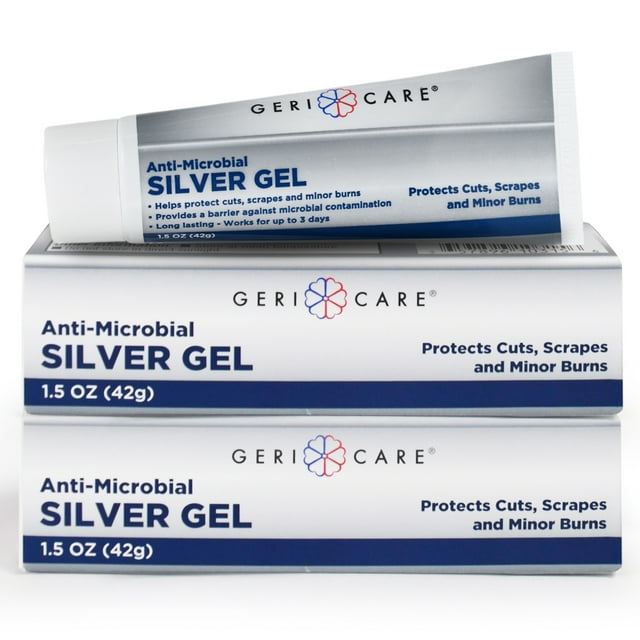 GeriCare Antimicrobial Silver Gel Wound Care Cream For Cuts Scrapes ...