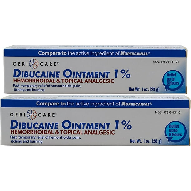 GeriCare Dibucaine Hemorroid Ointment 1% | Hemorroidal & Topical ...