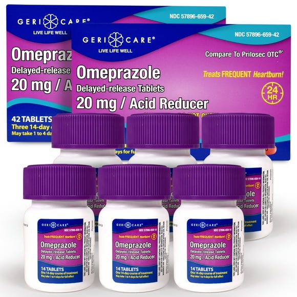 Omeprazole in Antacids and Heartburn Relief - Walmart.com