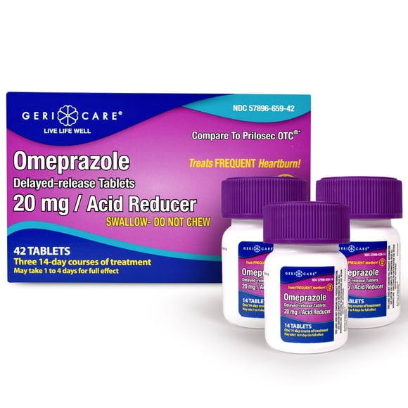 Omeprazole in Antacids and Heartburn Relief - Walmart.com