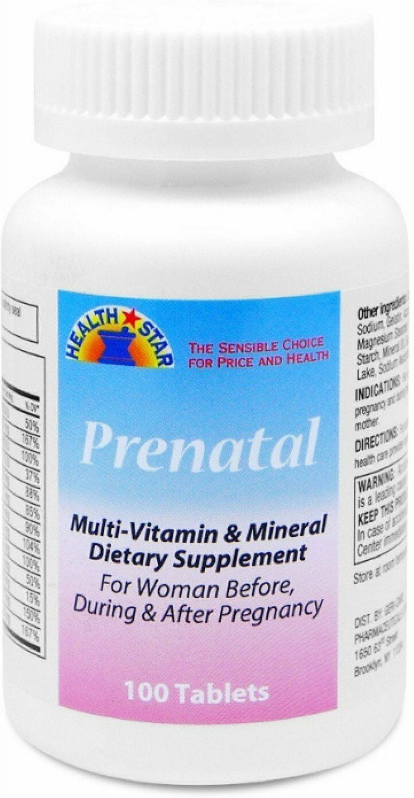GeriCare Prenatal Multi-Vitamin & Mineral Supplement, 100 Tabs, 2-Pack ...