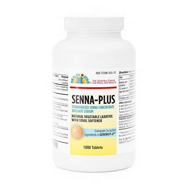 GeriCare Senna Plus Laxative Tablets, 50 mg / 8.6 mg Strength Docusate ...