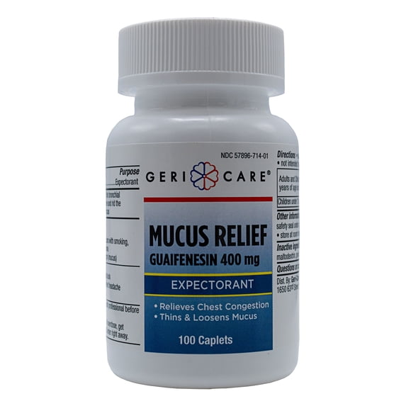 Gericare Mucus Relief Caplets 100ct HSA/FSA Eligible - Walmart.com