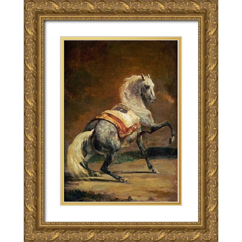 Gericault, Theodore 11x14 Gold Ornate Wood Framed with Double Matting ...
