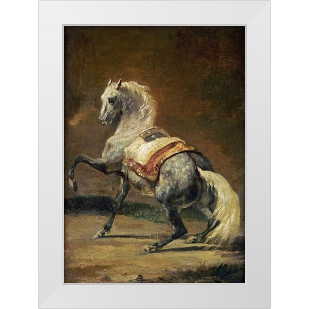 Gericault, Theodore 18x24 White Modern Wood Framed Museum Art Print ...