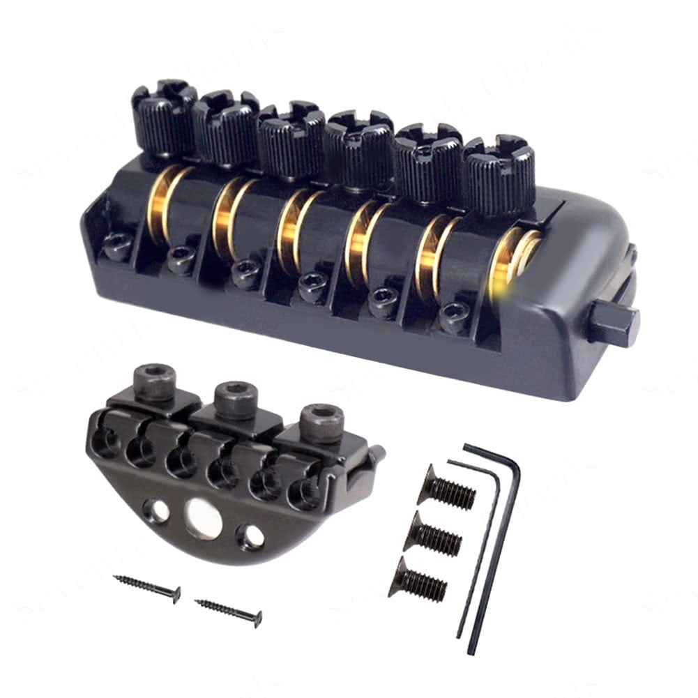 Gerich 1 Set Headless Guitar Bridge Tremolo System 6 String Saddle ...