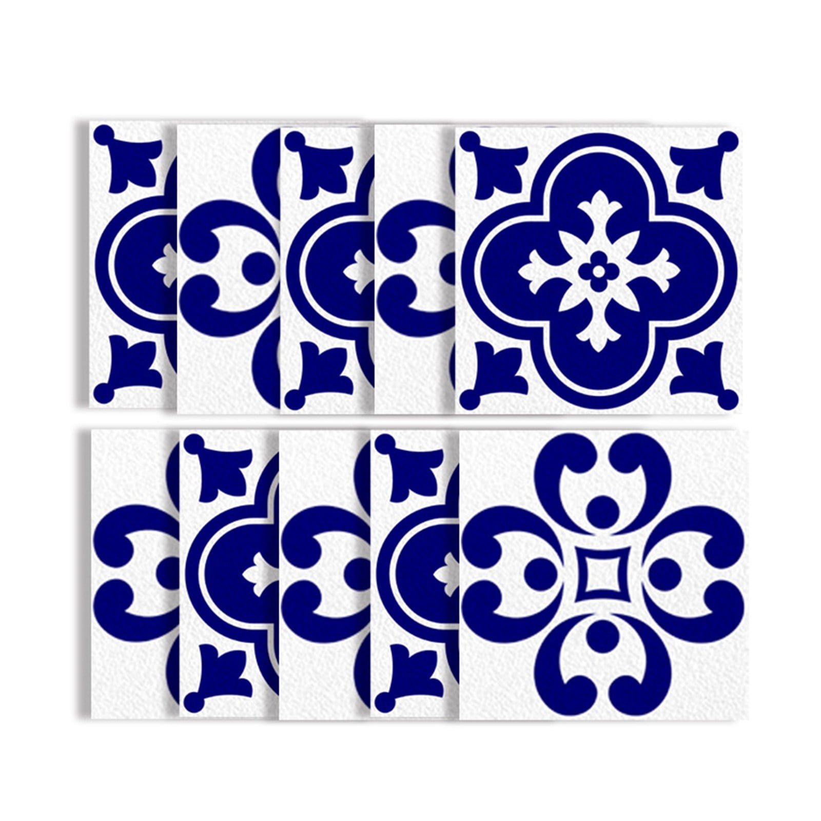 Gerich 10 Pcs Crystal Tile Stickers Bathroom Kitchen Home Wall Floor ...