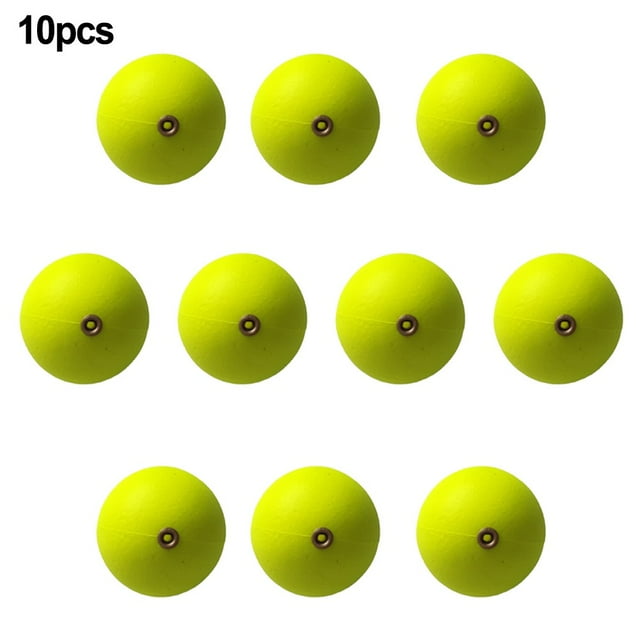 Gerich 10 Pcs Fishing Floating Bobbers Buoyancy Balls Drift Ball Foam ...