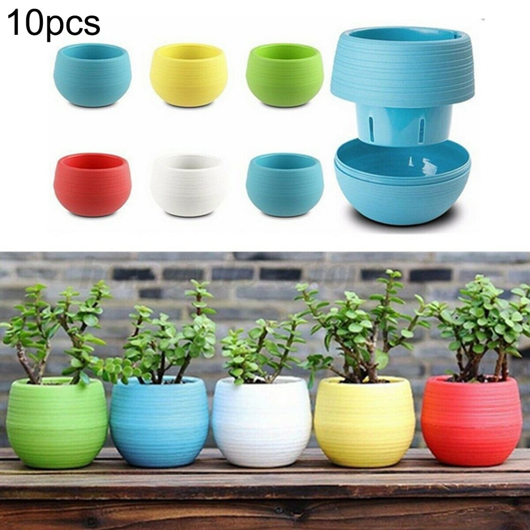 Gerich Mini Plant Set: 10 Pcs Succulent Pots with Drainage, Cactus ...