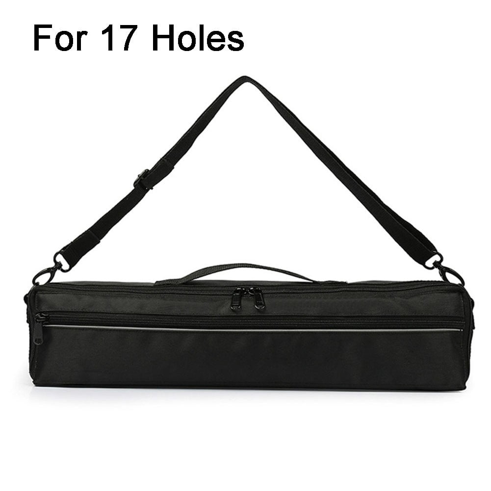 Gerich 17 Holes Flute Bag Accessories Adjustable Black Concert Flute ...