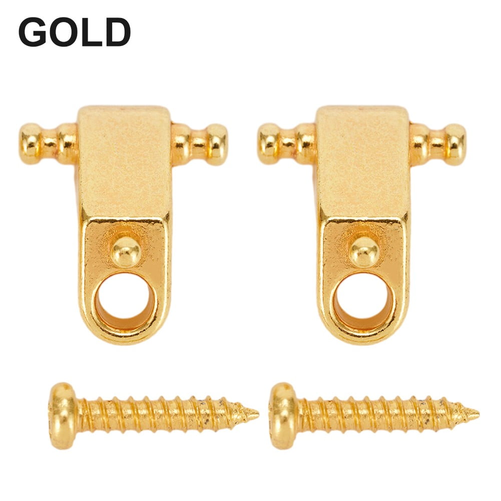 Gerich 2 Pcs S String Retainers Metal Silvery/Black/Gold for Electric ...