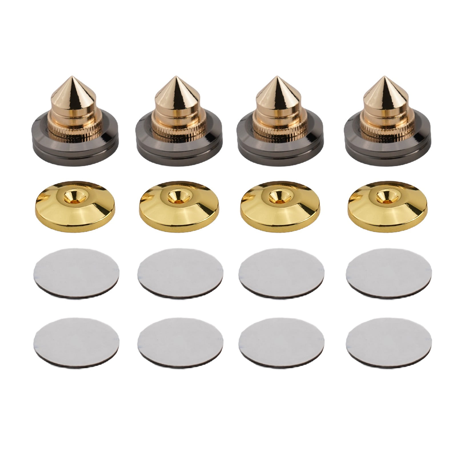 Gerich 24K Copper 4 Pcs S Speakers Stand Foot Spikes Mount Speaker Box ...