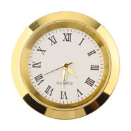 T-HOTLYST Stylish Gold Trimmed Snooze Clock Insert 3Inch Clock Movement ...