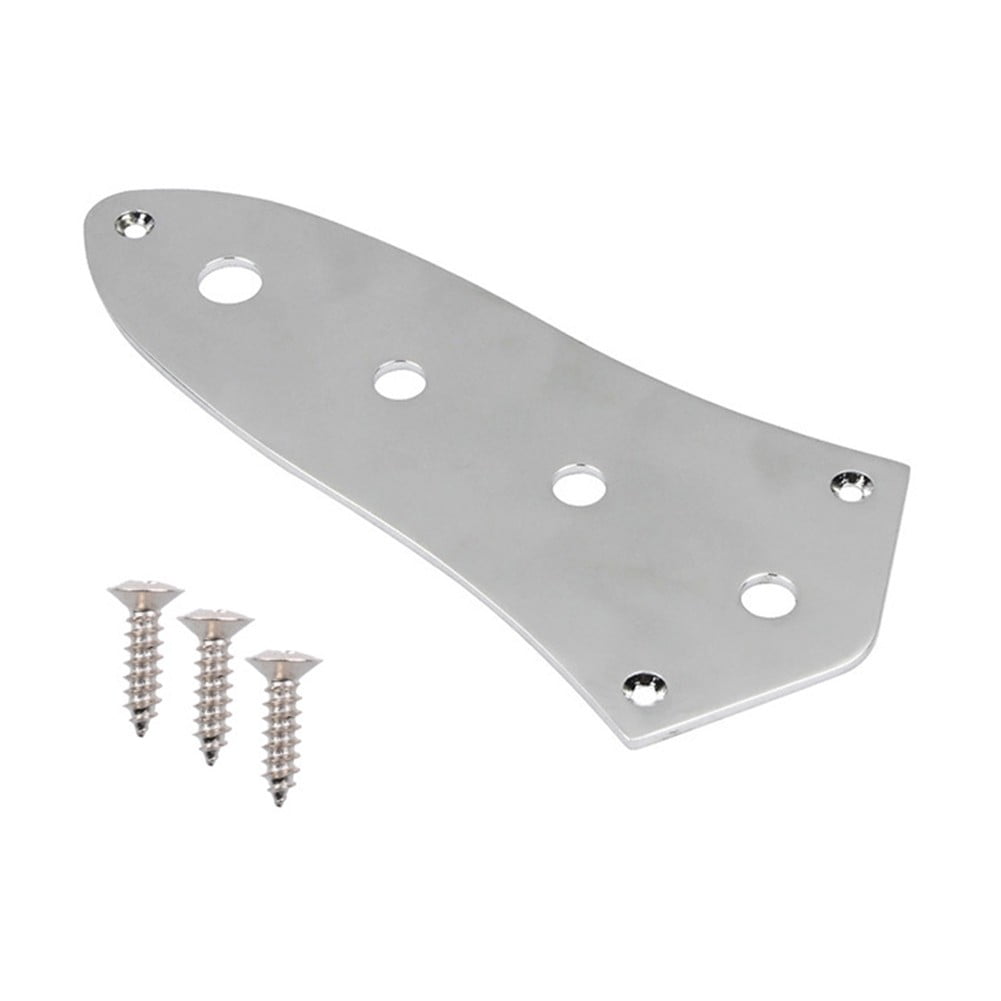 Gerich 4 Holes Metal Bass Control Plate with Screws for Jazz Bass ...