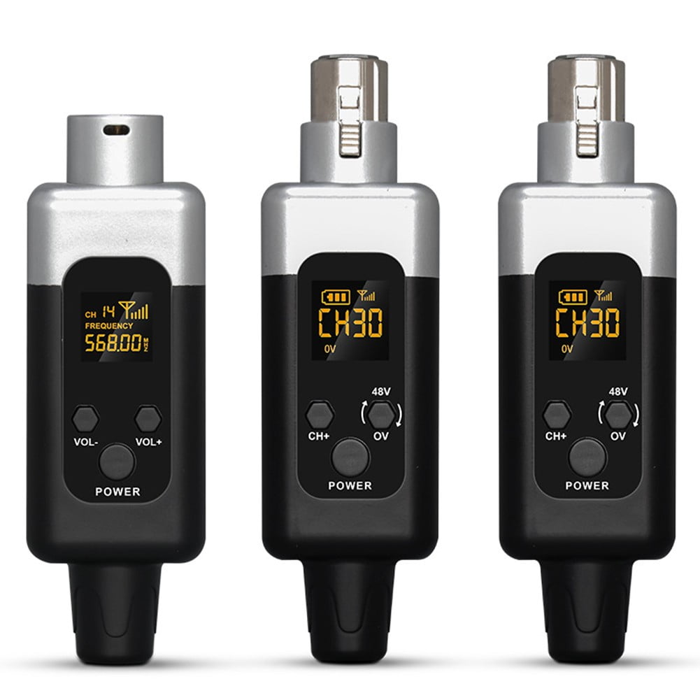 Gerich 48V Wireless Transmitter Receiver for Dynamic Mic Audio Mixer ...