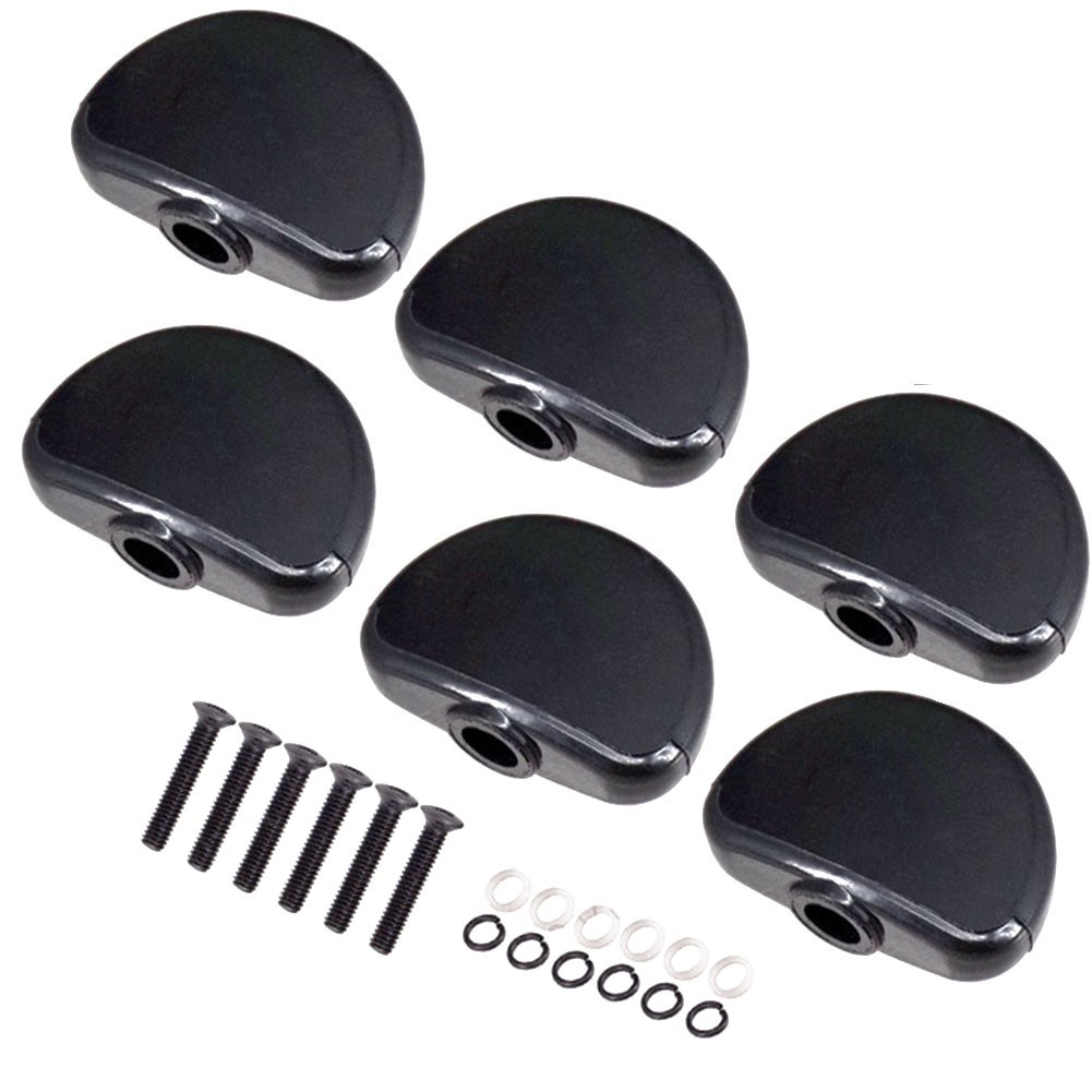 Gerich 6 Pcs s Classical Folk Electric Guitar Tuning Knobs Tuning Peg ...