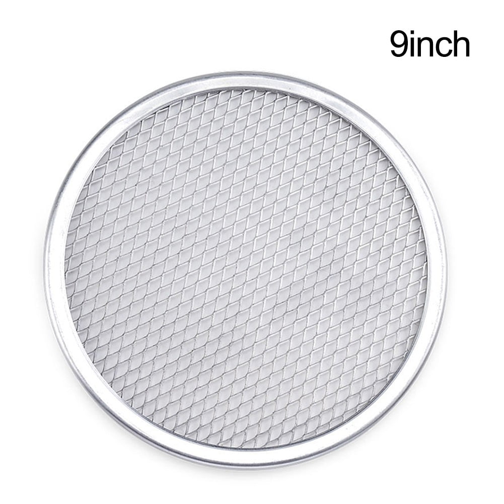 Gerich 9 inch Thickened Aluminum Pizza Mesh Plate Pizza Plate Baking ...