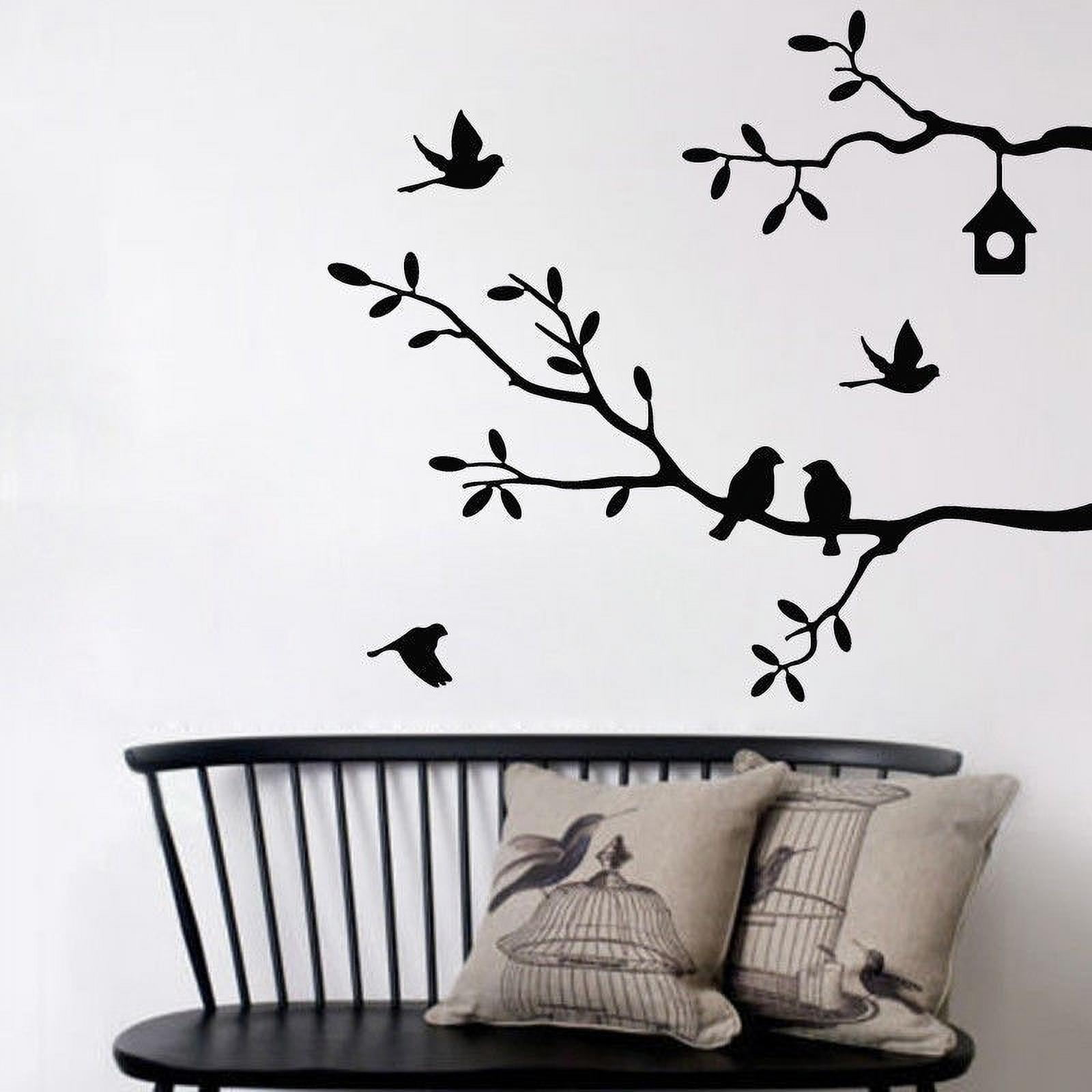 Gerich Bird Tree Vinyl Wall Stickers Decals Art Word Decoration, Decals ...
