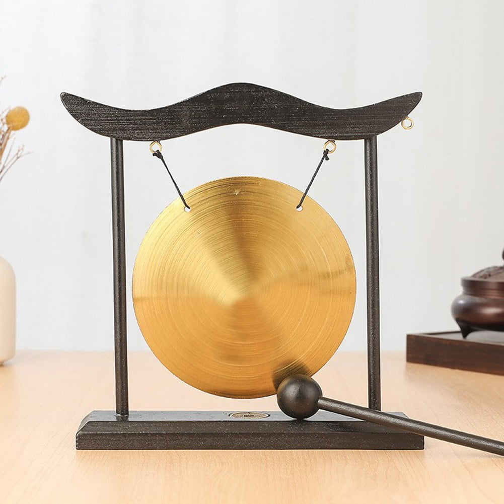 Gerich Chinese desktop gong Brass Percussion Family decorations Holiday ...