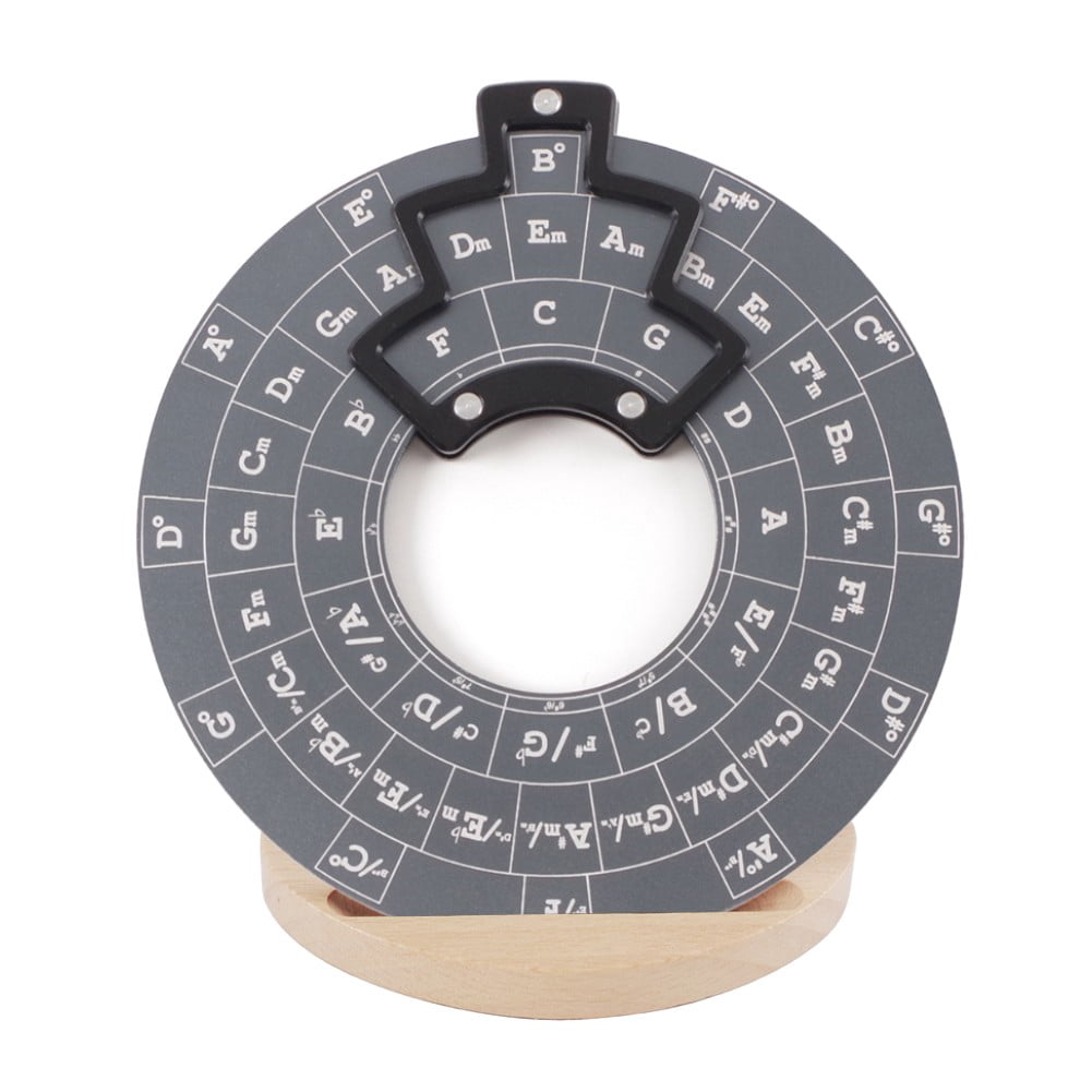 Gerich Circle of Fifth Wheel Metal Melody Tool with Wooden Stand for ...