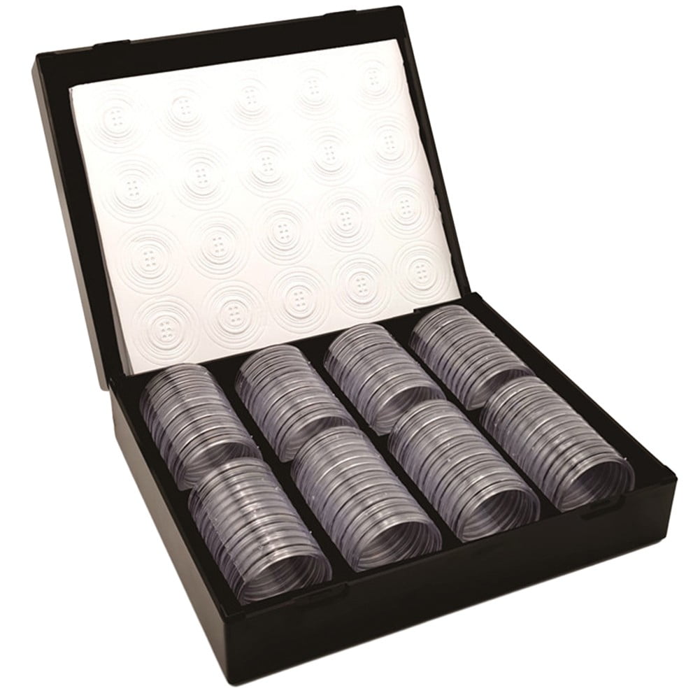 Gerich Coin Capsules, 100 Pcs 46mm Transparent Plastic Coin Holder ...
