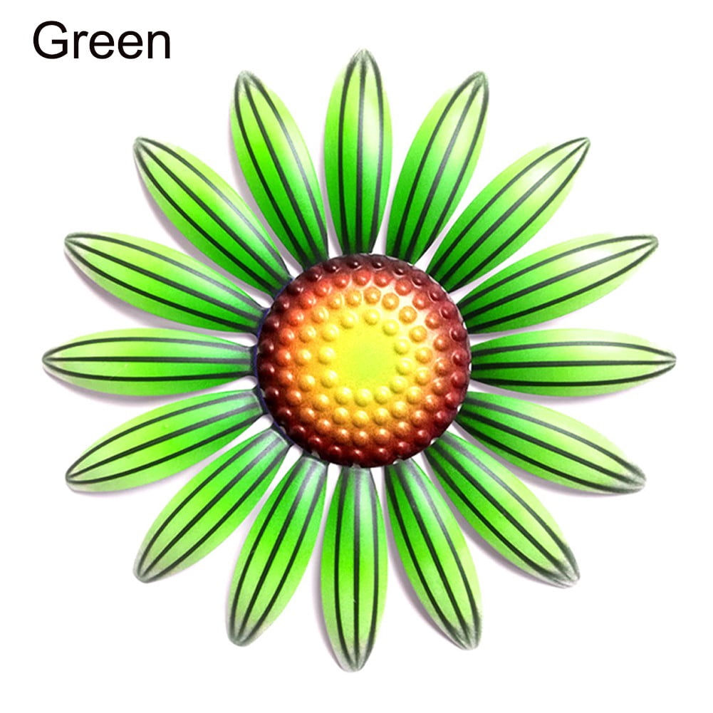 Gerich Home Fence Ornament Metal Flower Garden Decoration Wall Art ...