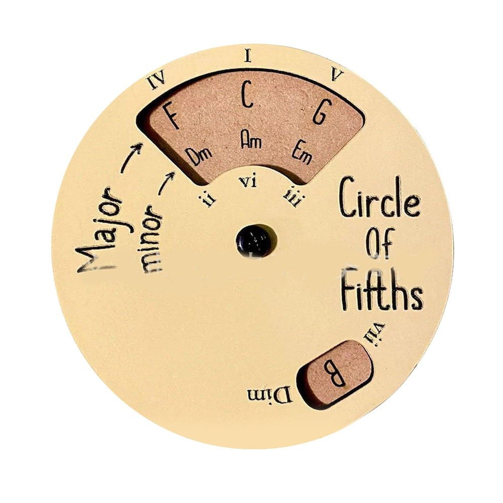 Gerich Hot Sale Wood Melodys Tool Circle Of Fifths Wheel Chord for ...