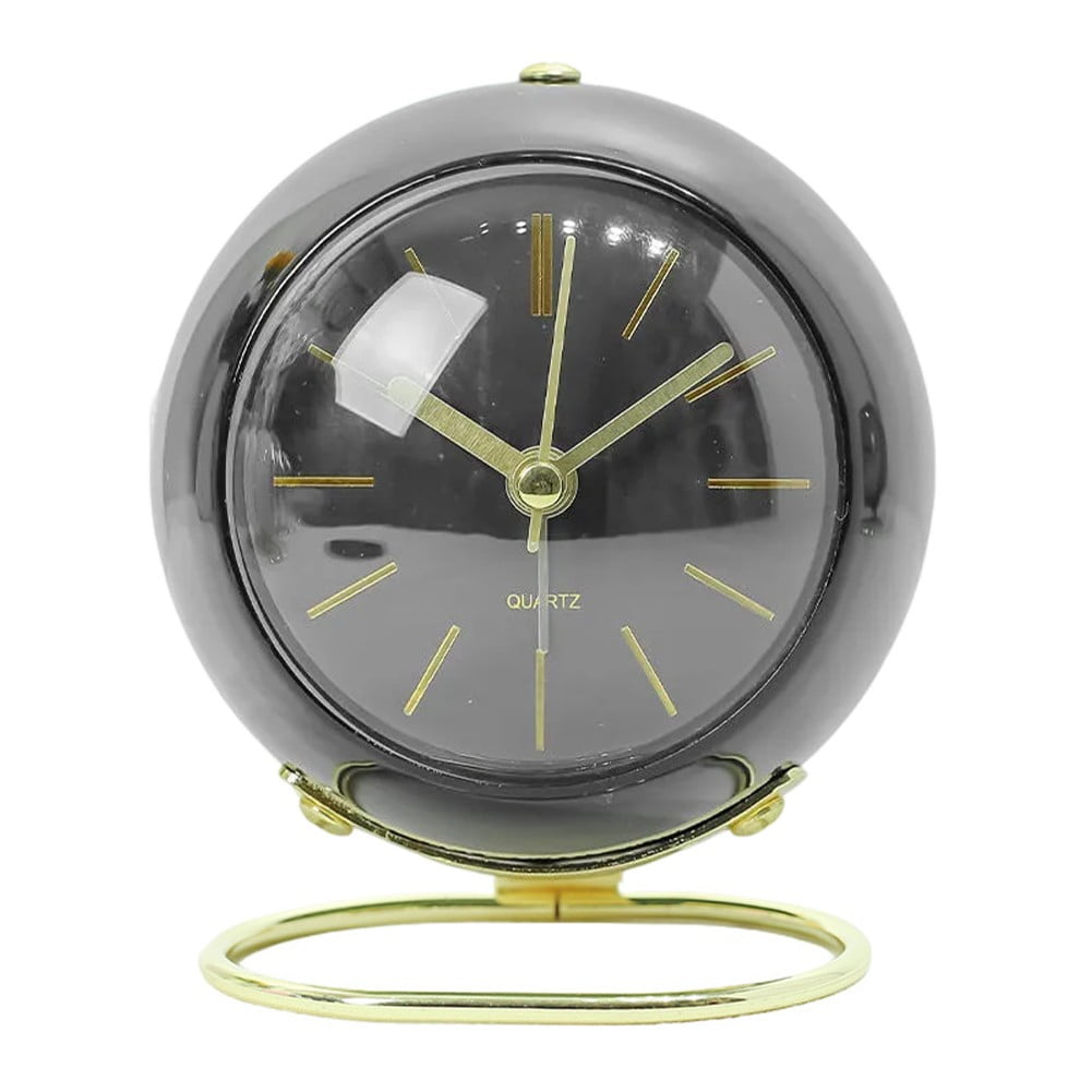 Gerich Metal Bracket Alarm Clock Silent Night Light Ring Base Table ...