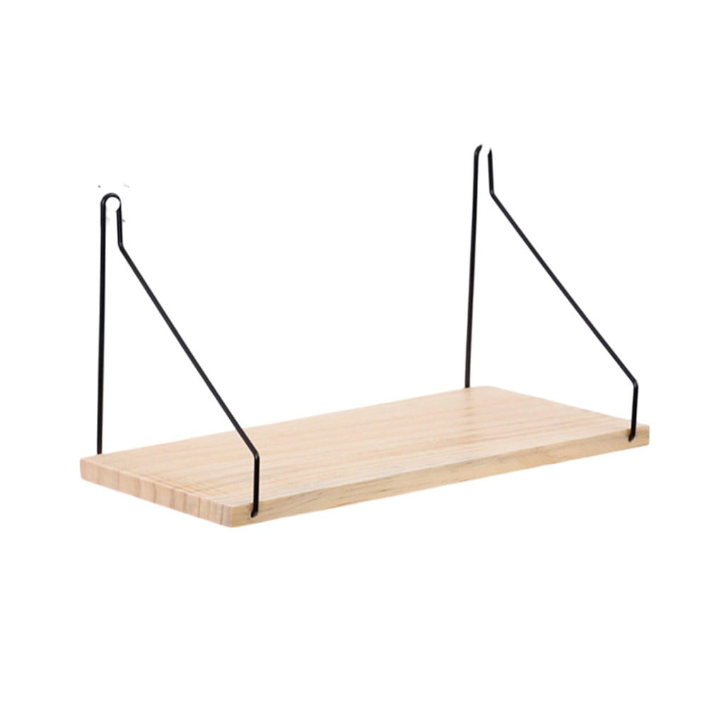 Gerich One-Line Partition Storage Rack Wooden Wall Rack Easy to Install ...