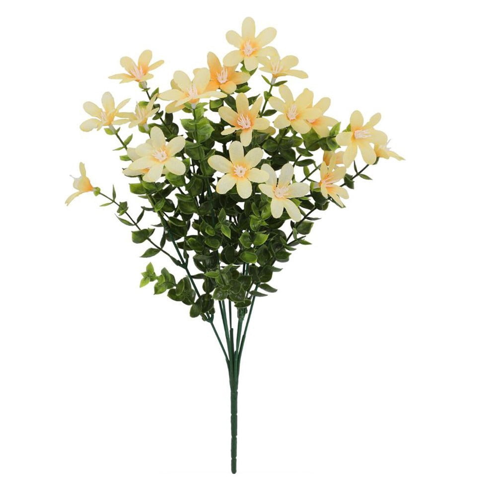 Gerich Outdoor Plastic Plants Garden Porch Decor Artificial Flowers ...