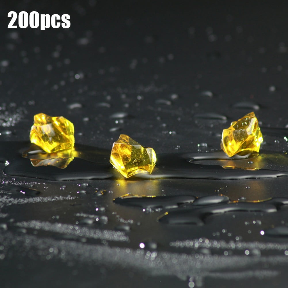 Gerich Reusable Fake Ice Cubes Artificial Acrylic Crystal Cubes, 200 ...