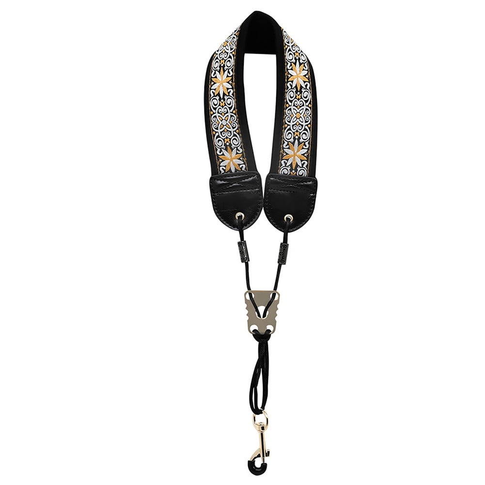 Gerich Saxophone embroider Neck Strap Adjustable with Hook for Alto ...