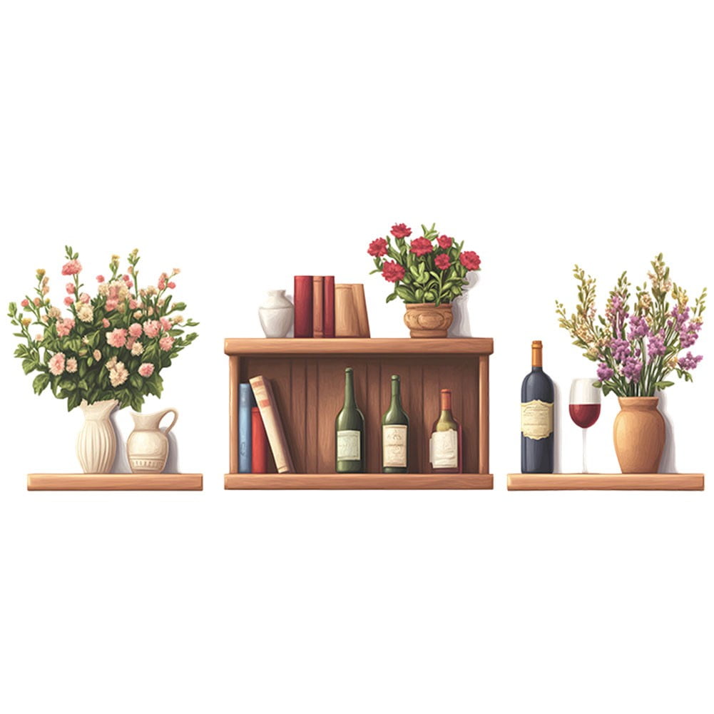 Gerich Vase Book Shelf Bedroom Living Room Home Background ...