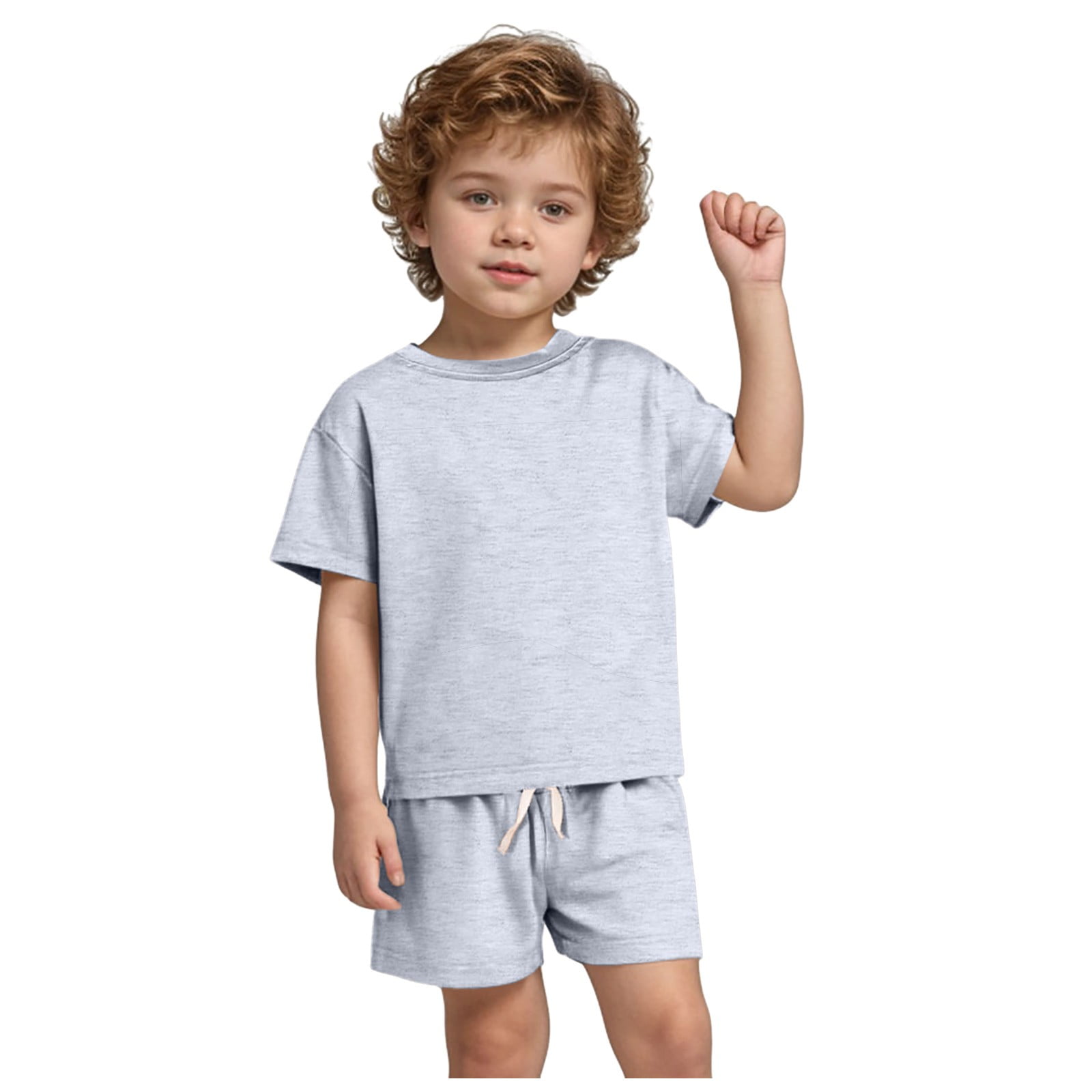 Gerichy Boys Summer Outfits 1-4Years Baby Boys Clothes Set Gentle T-shirt Tops+Shorts Summer ...