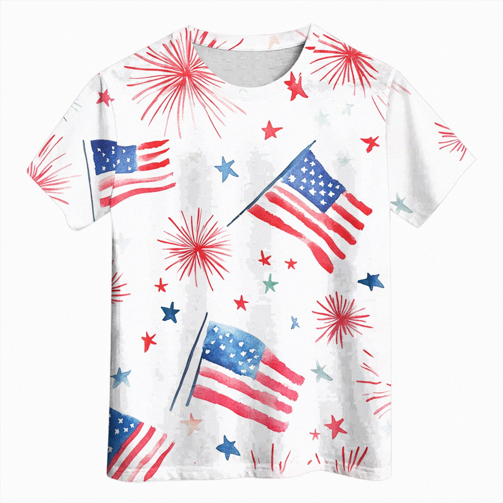 Gerichy July 4th Boys Patriotic Shirt Kids Memorial Day American Flag ...