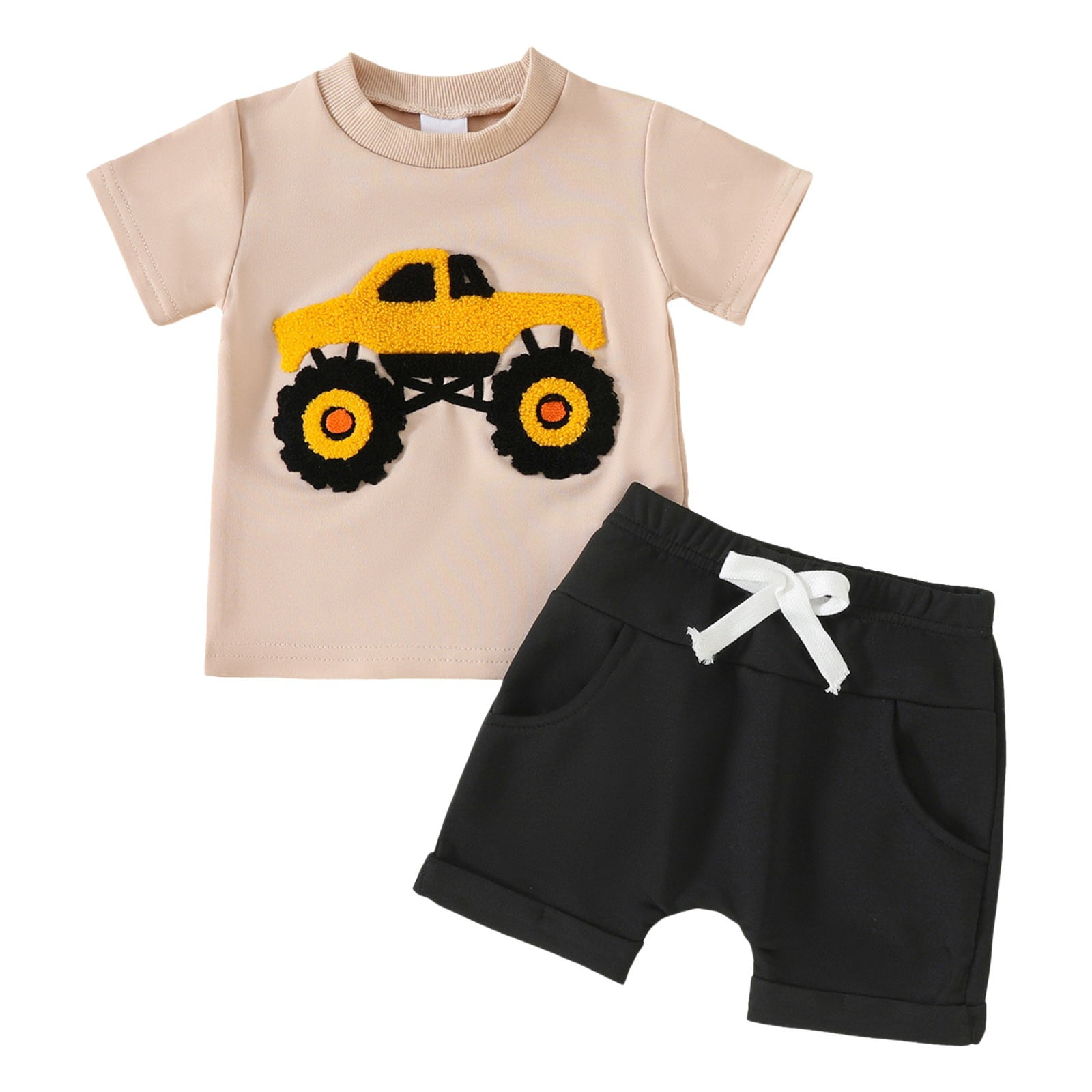 Gerichy Toddler Baby Boy Clothes Summer Outfit Short Sleeve Tops ...
