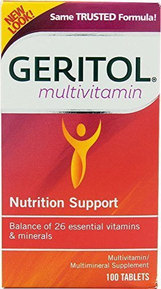 Geritol Complete Multi-Vitamin Mineral Supplement Tablets - 100 Count ...
