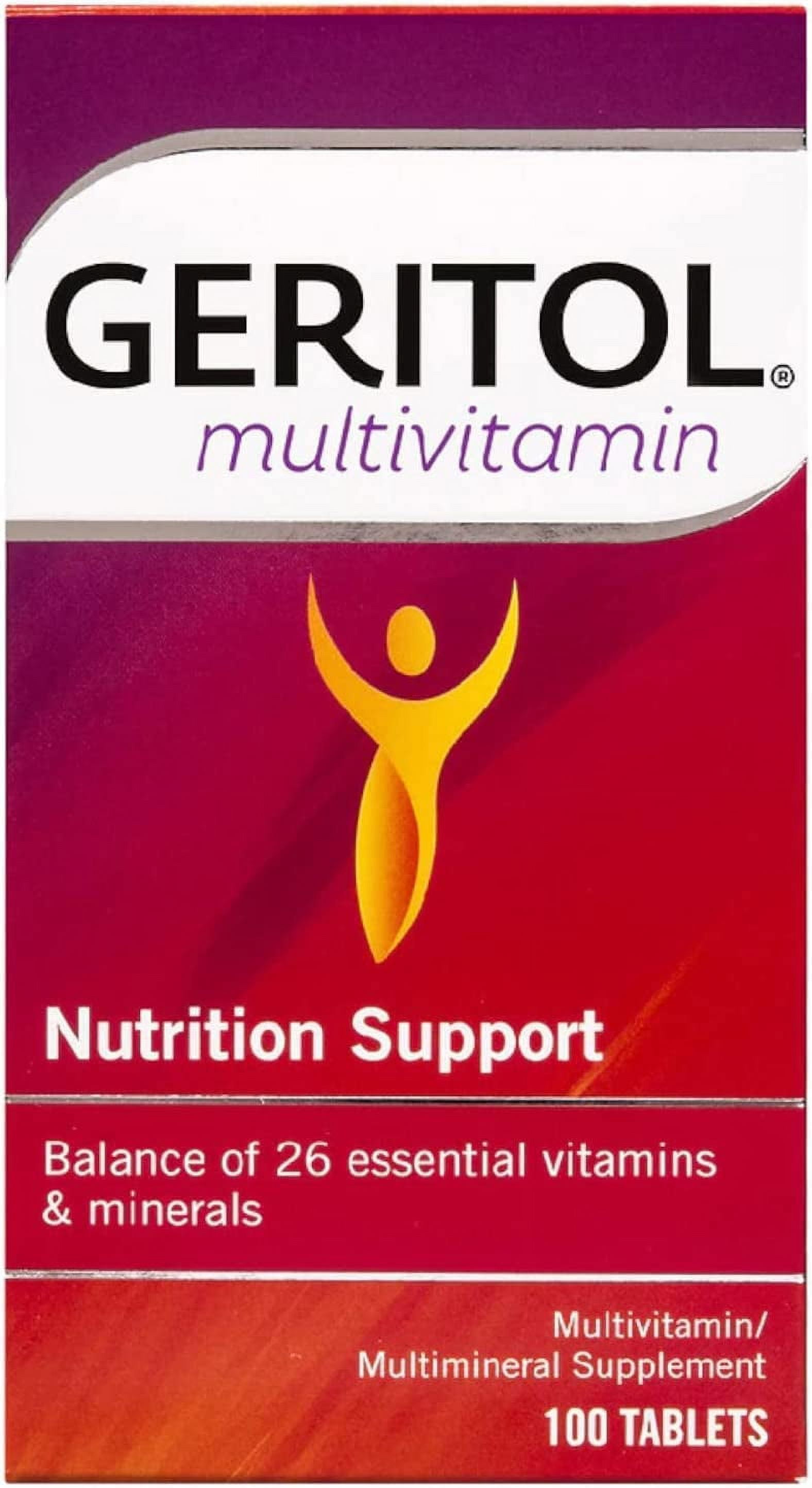 Geritol Complete Tablets, 100 Count (Pack of 3) - Walmart.com
