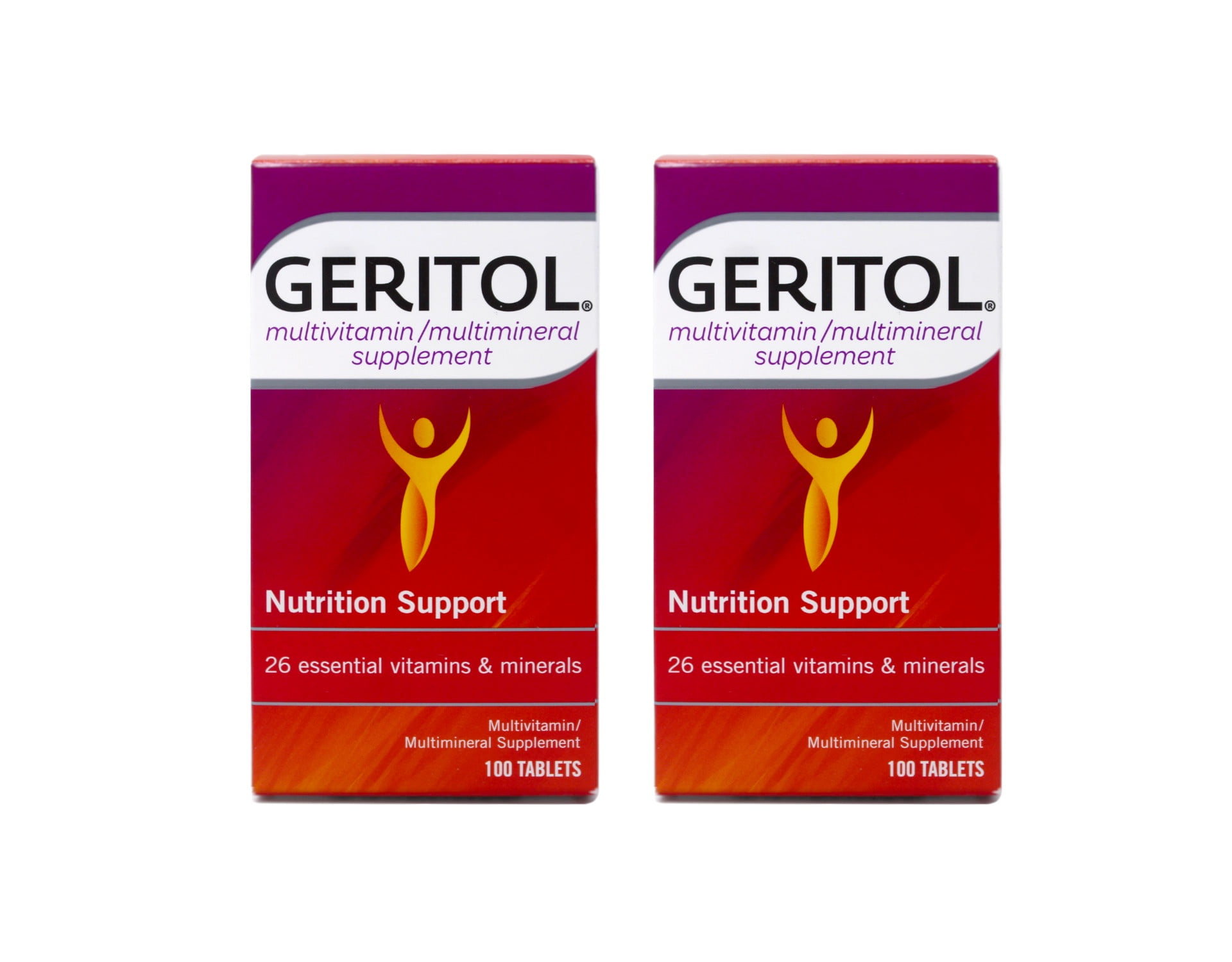 Geritol Energy Supplement, Multi-Vitamin Support, 26 Vitamins ...