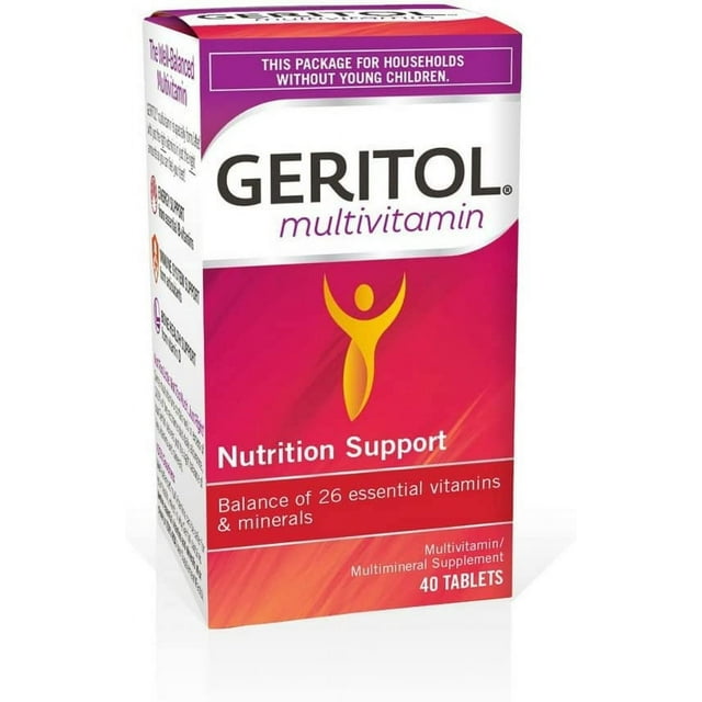 Geritol Multi-Vitamin Nutritional Support Tablets, Balance of 26 ...