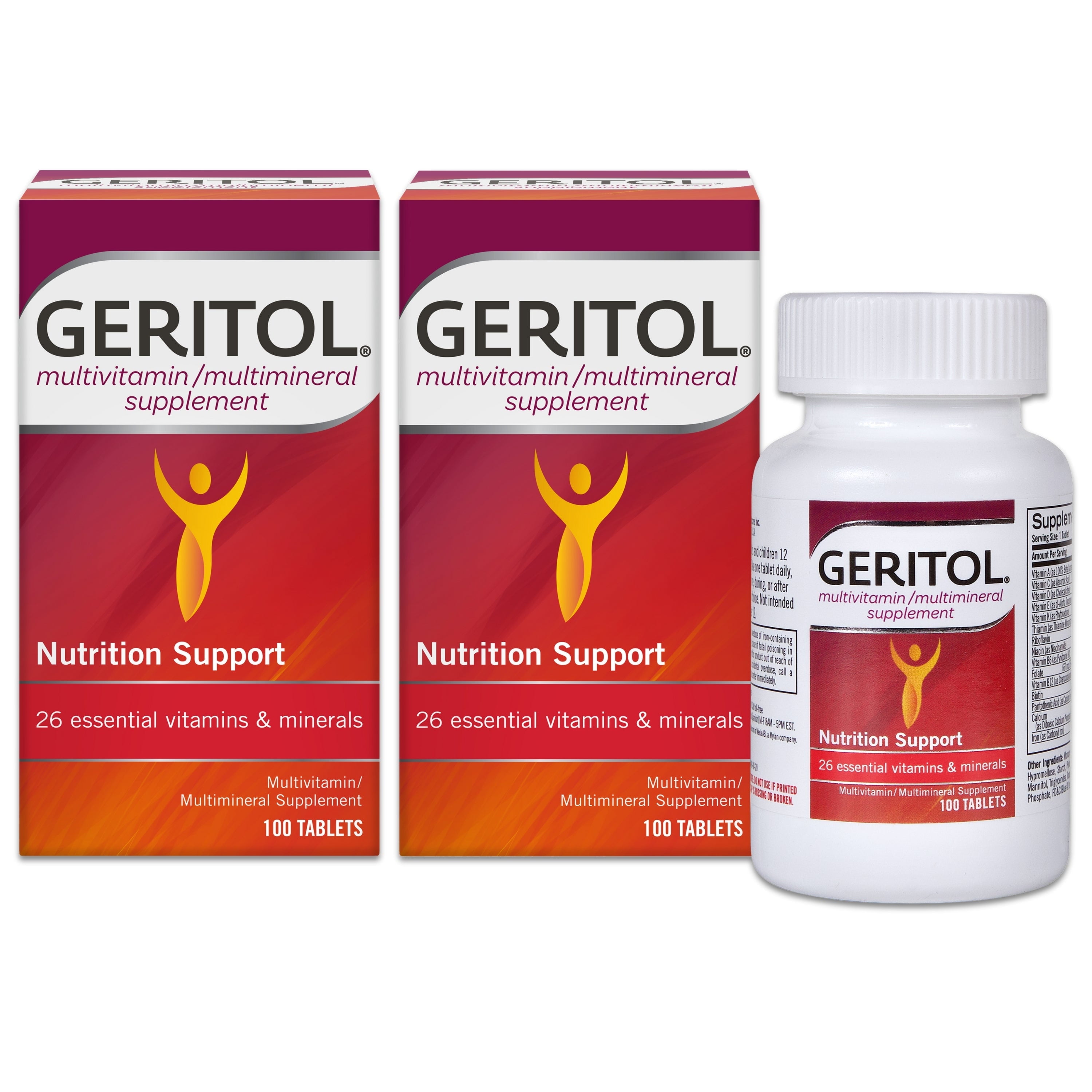 Geritol Multivitamin, B-Vitamins, Antioxidants, Vitamins C, E & D ...