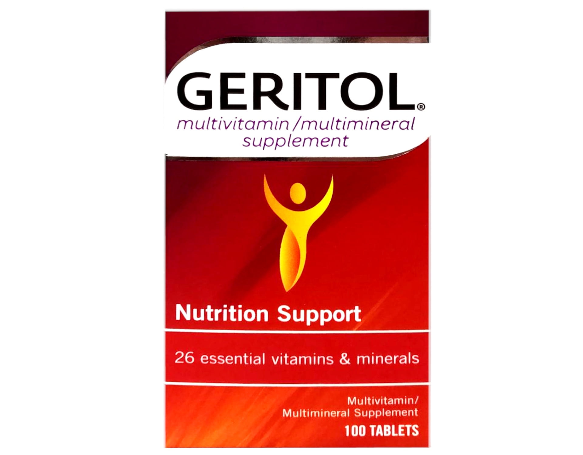 Geritol Nutrition Support Multivitamin and Multimineral Supplement, 100 ...