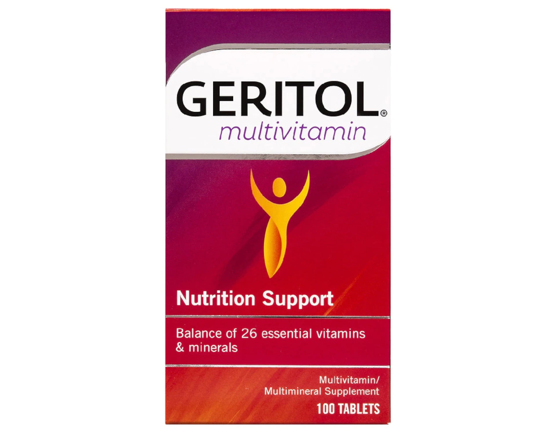 Geritol Nutrition Support Multivitamin and Multimineral Supplement, 100 ...