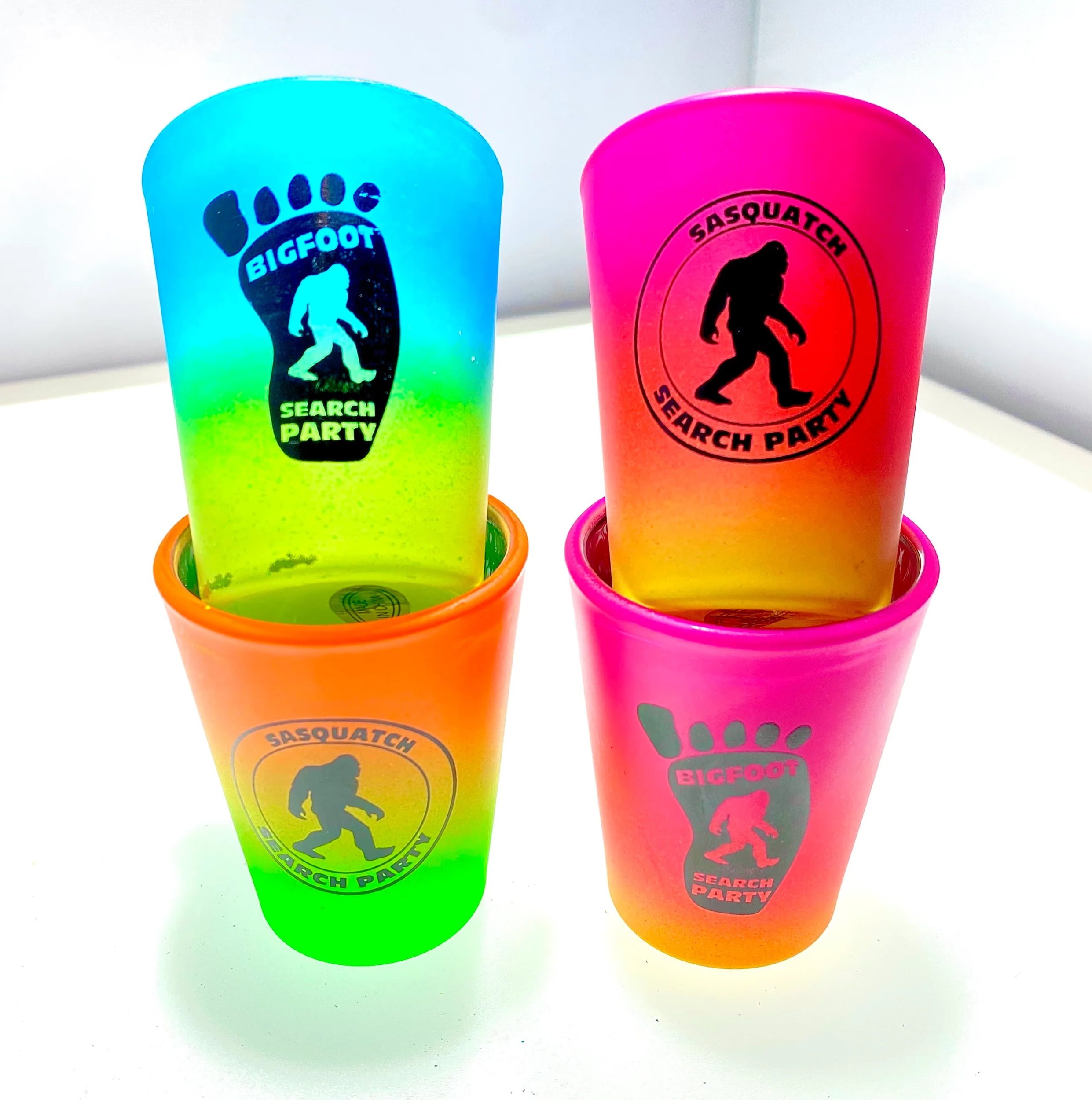 Germ Free Games SF-SHOT10 BigFoot Shot Glasses Set with Heavy Base ...
