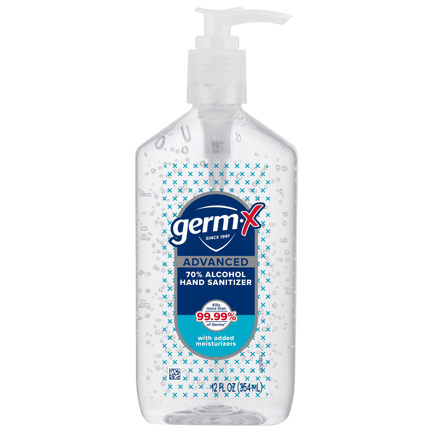 Germ-X Advanced Hand Sanitizer with Pump, Alcohol & Moisturizers ...