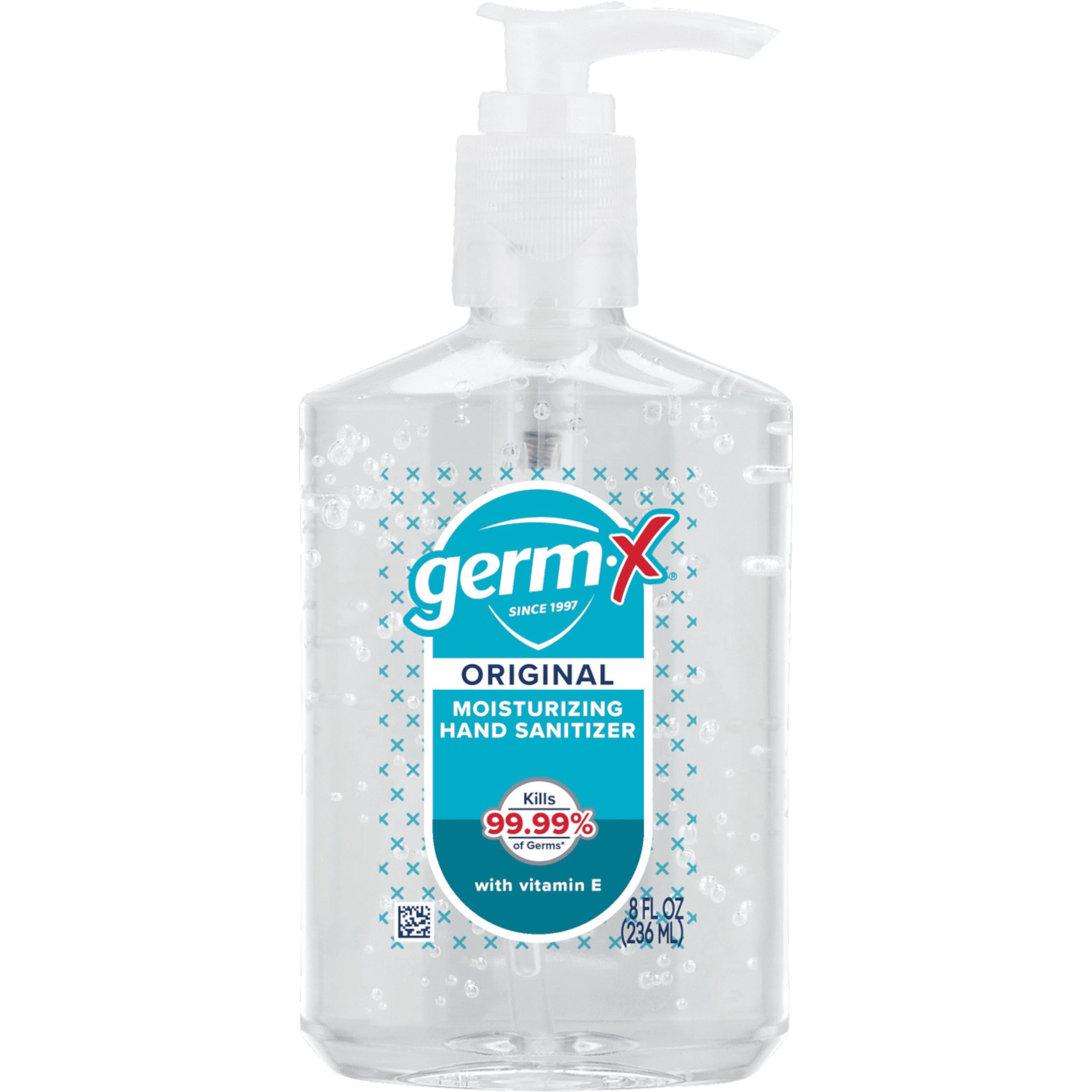 Germ-X Original Hand Sanitizer Gel, 62% Ethyl Alcohol with Vitamin E, Scented, Travel Size, 8 fl ...